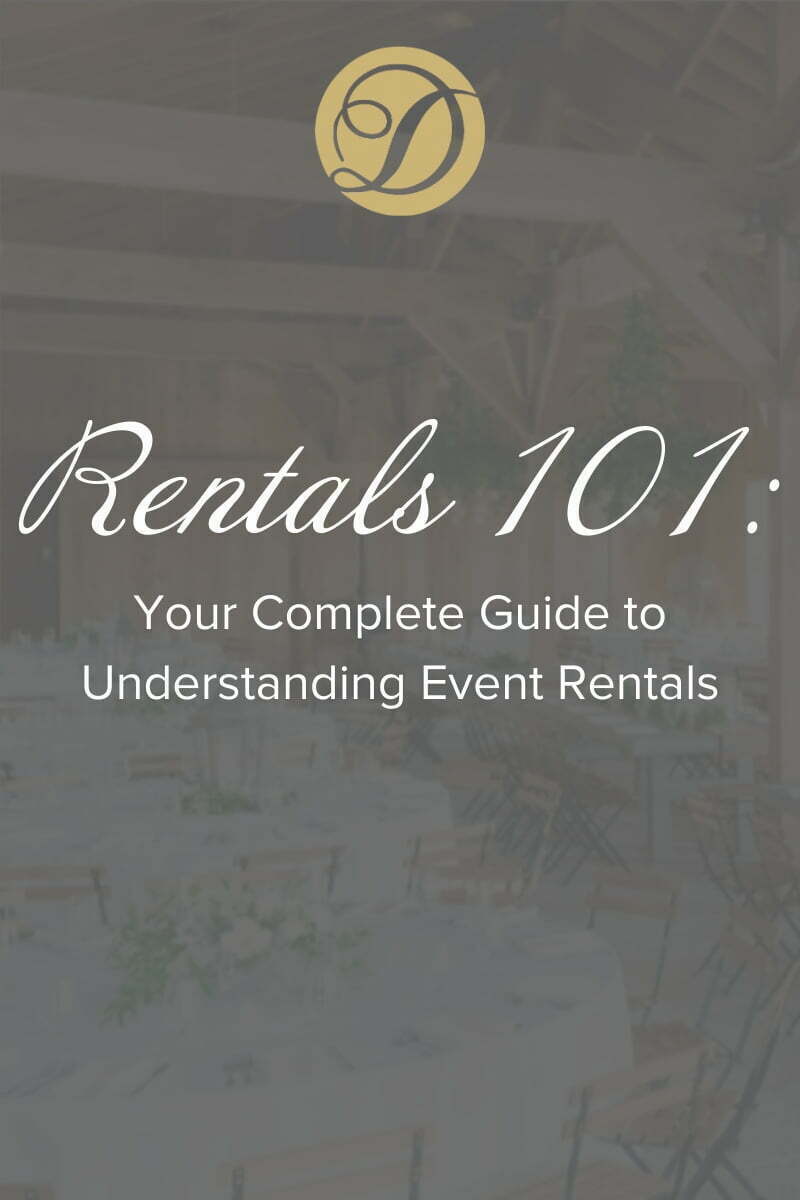 Rentals 101: Your Complete Guide to Understanding Event Rentals ...